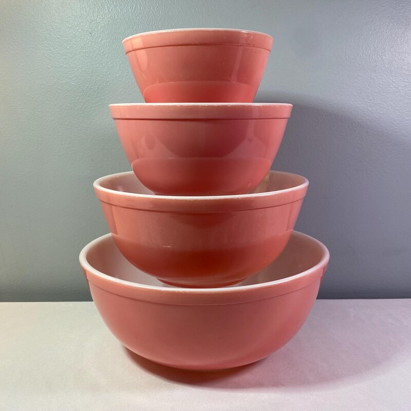 Pink Pyrex Bowls - Etsy