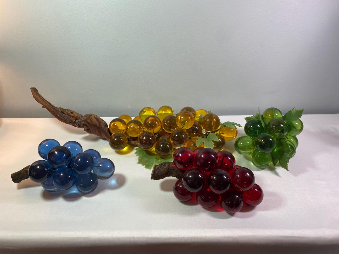 Mid-century Lucite Grapes - Etsy