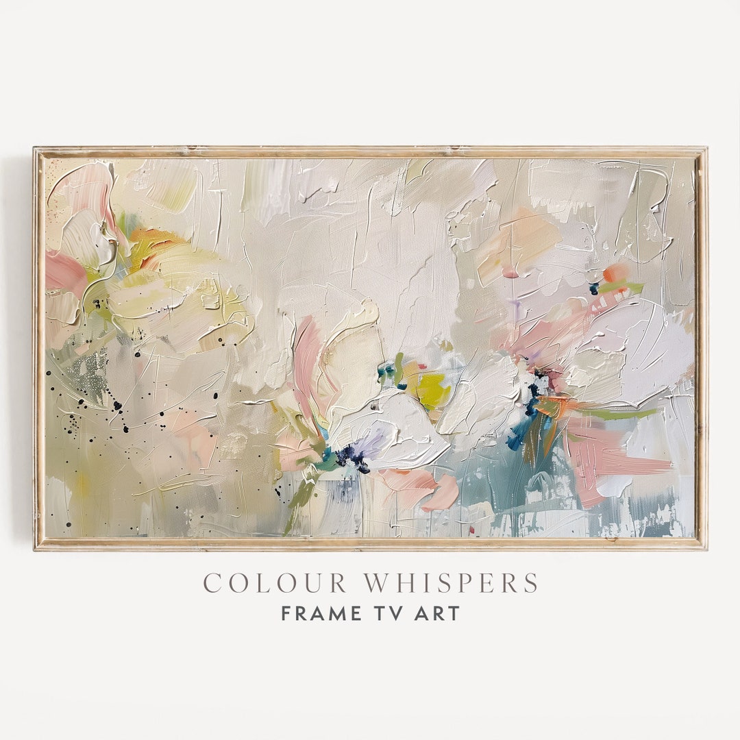 Abstract Floral Oil Painting for Samsung Frame TV (digital Download) - Etsy