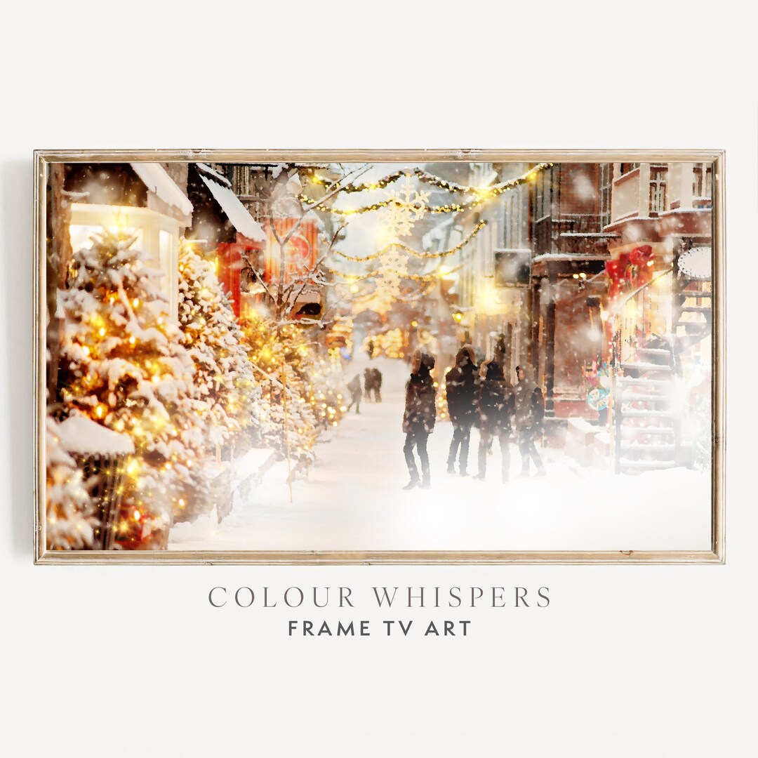 Christmas Frame TV Art Samsung Frame TV Art Christmas Scene Frame TV ...