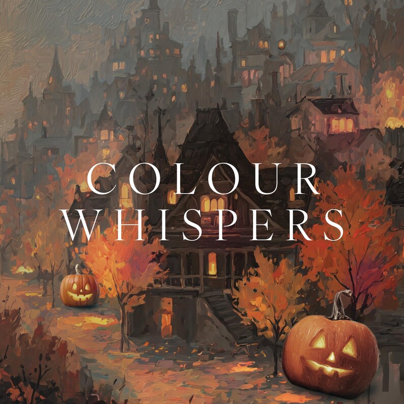 Witch Over Spooky Village Halloween Frame TV Art (digital Download) - Etsy