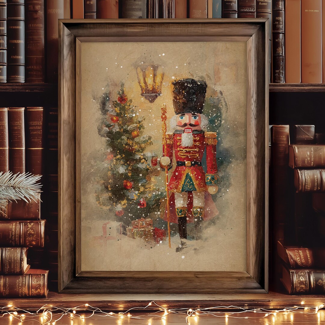 Christmas Print | Nutcracker Art Print | Christmas Oil Painting ...