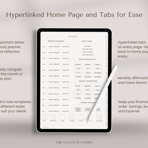 Digital Daily Planner | Monthly Planner | Weekly Planner | Minimalist ...