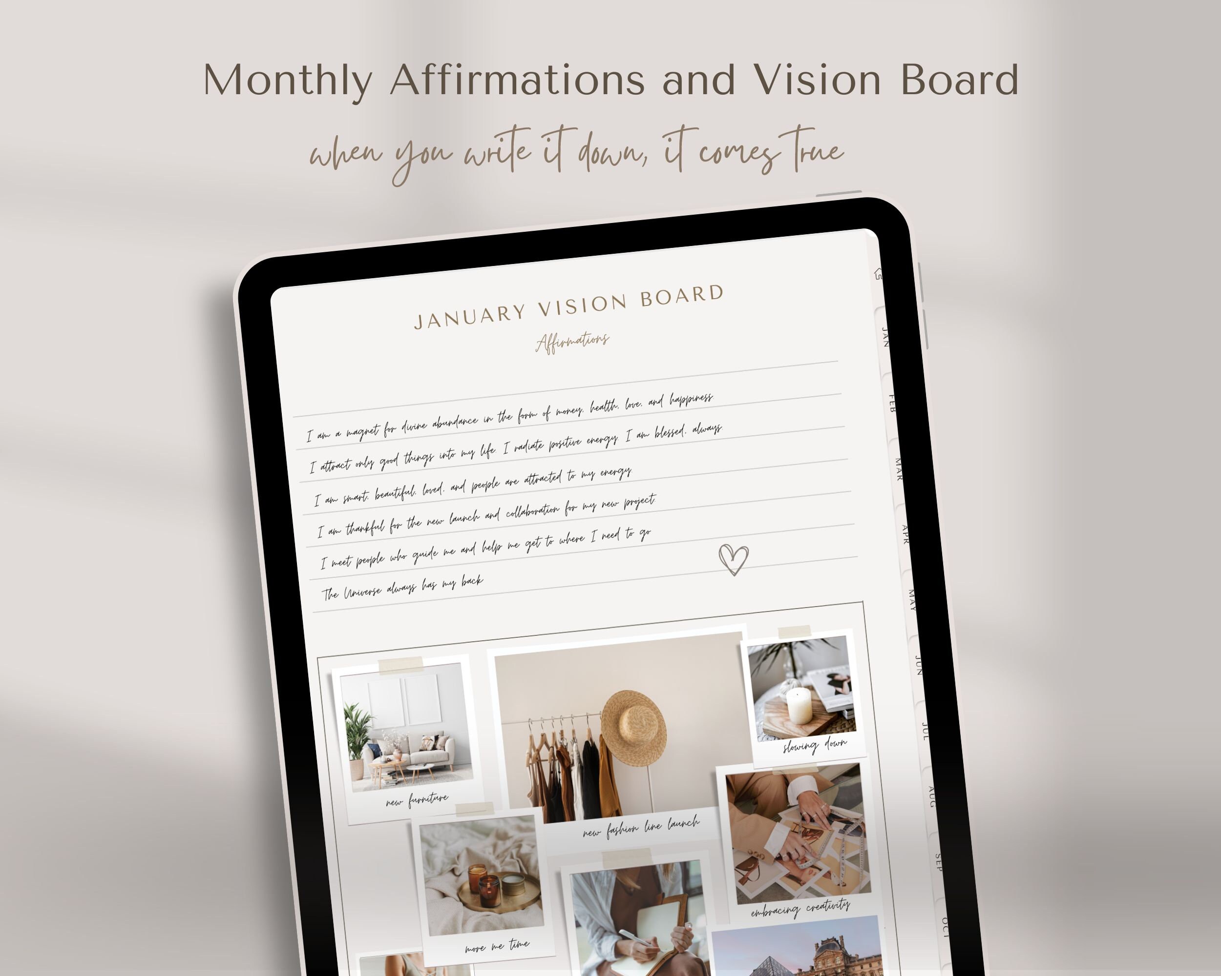 Digital Daily Planner | Monthly Planner | Weekly Planner | Minimalist ...