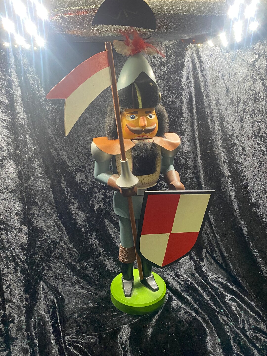 24 Tall EXPERTIC Nutcracker Knight With Flag and Shield - Etsy