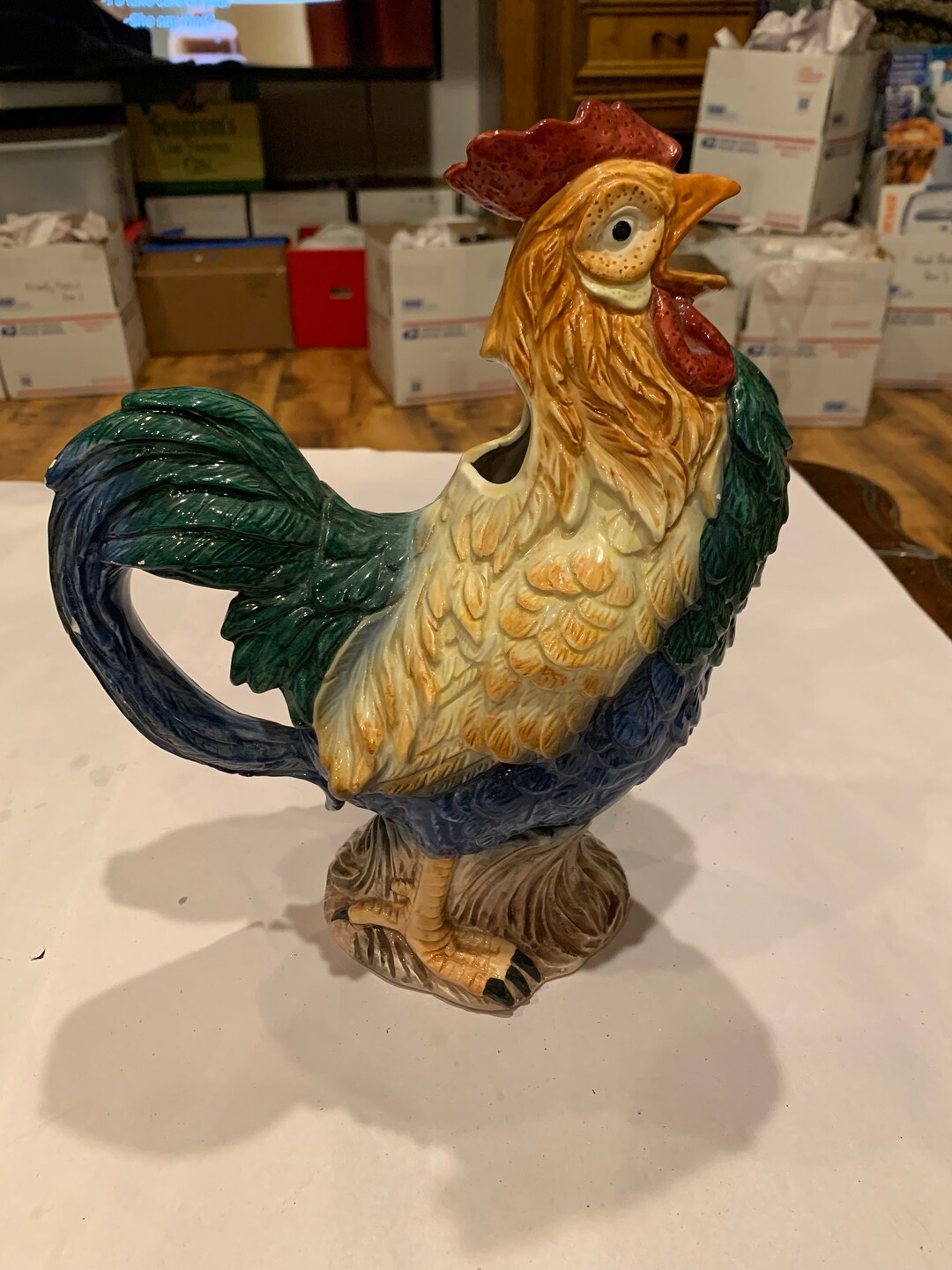 Fitz and Floyd Omnibus Rooster Pitcher 11 1 1/4 Qt 1995 - Etsy