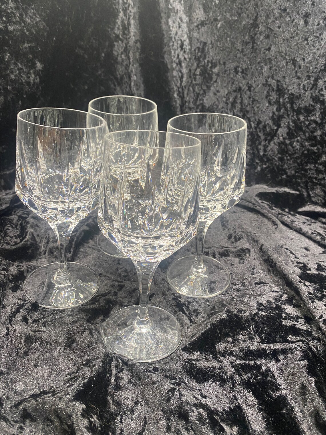 Lot of 4 Nachtmann Bavarian Crystal Red Wine Glasses Helena Pattern - Etsy