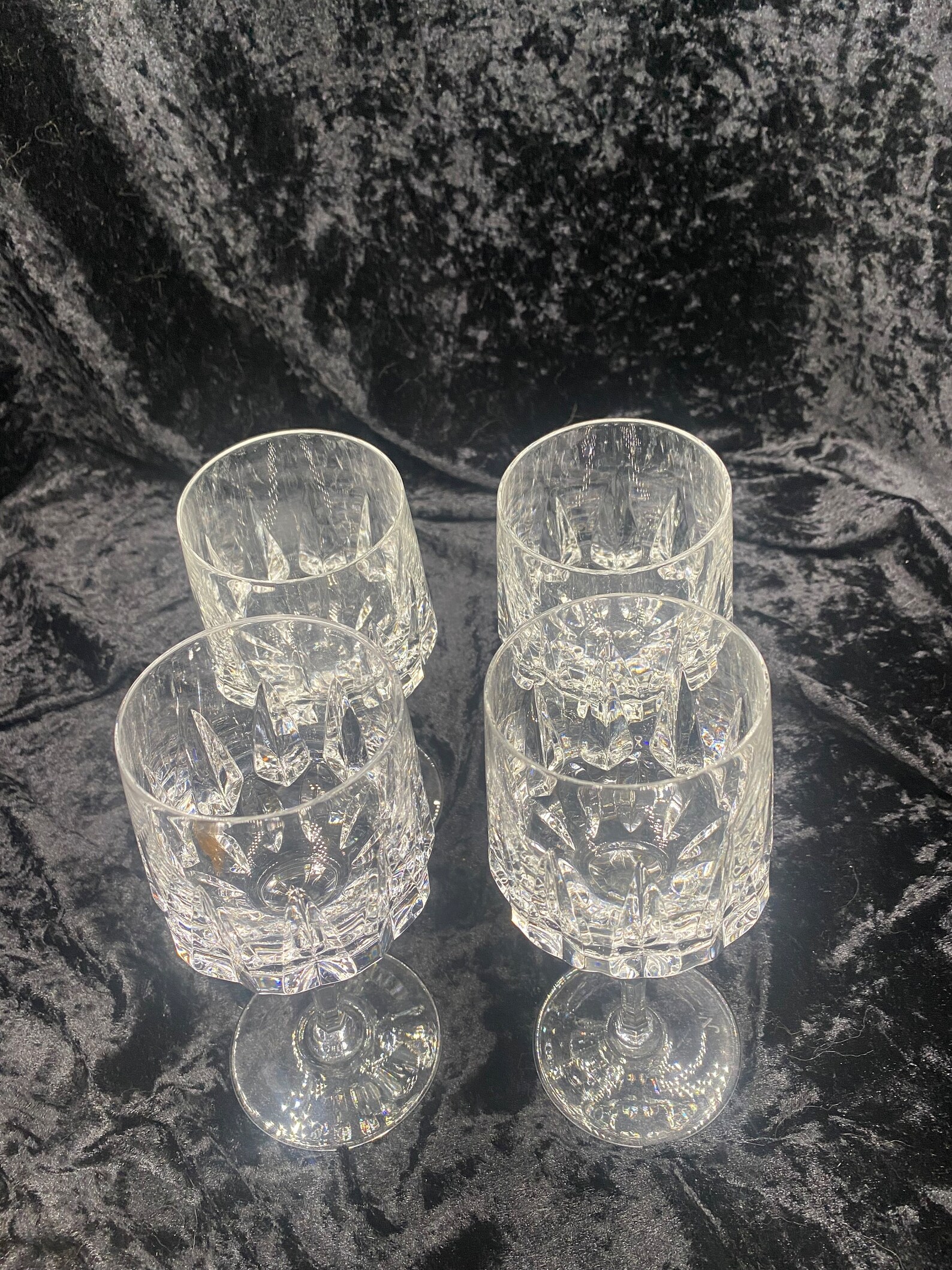 Lot of 4 Nachtmann Bavarian Crystal Red Wine Glasses Helena Pattern - Etsy