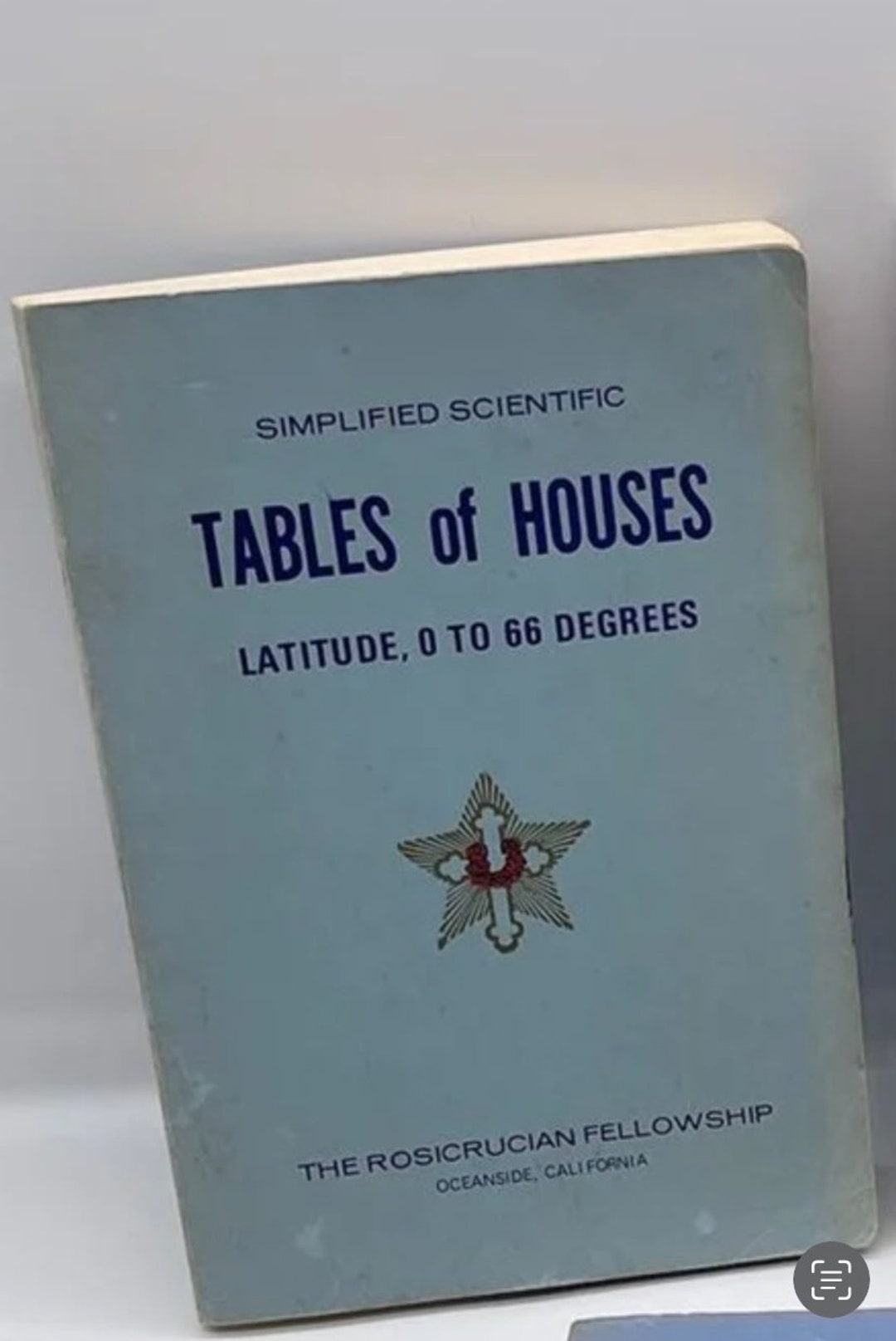 Simplified Scientific Table of Houses 0-66 Degrees Rosicrucian ...