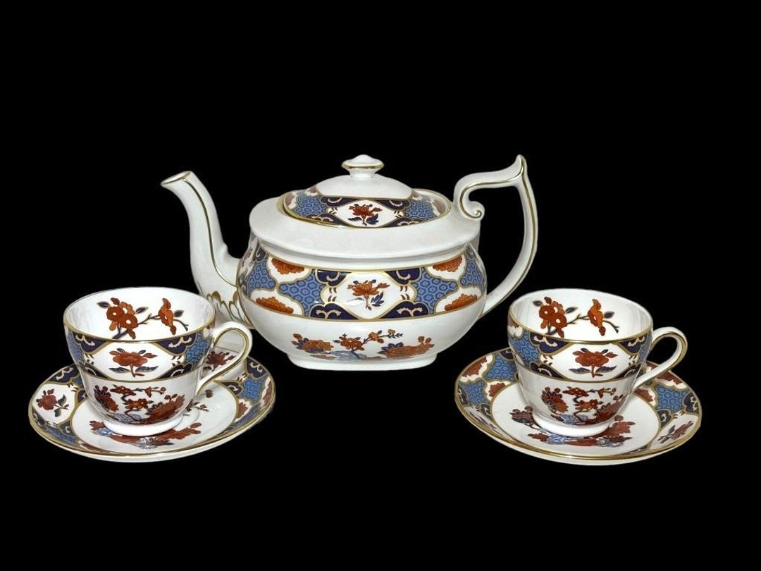Spode Shima China 6 Piece Tea Set - Etsy