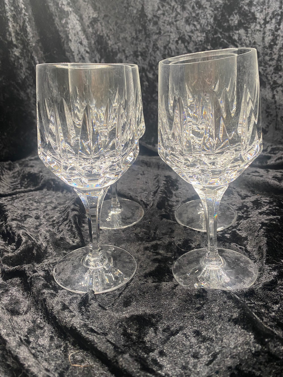 Lot of 4 Nachtmann Bavarian Crystal Red Wine Glasses Helena Pattern - Etsy