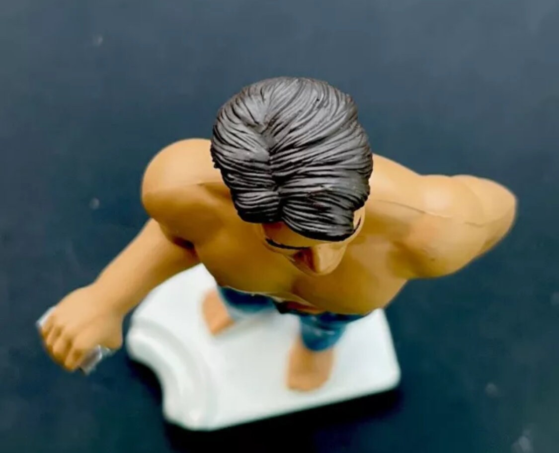 Bottoms up R. Demars Ganz Soda Beer Can Holders Shirtless Guy Vintage ...