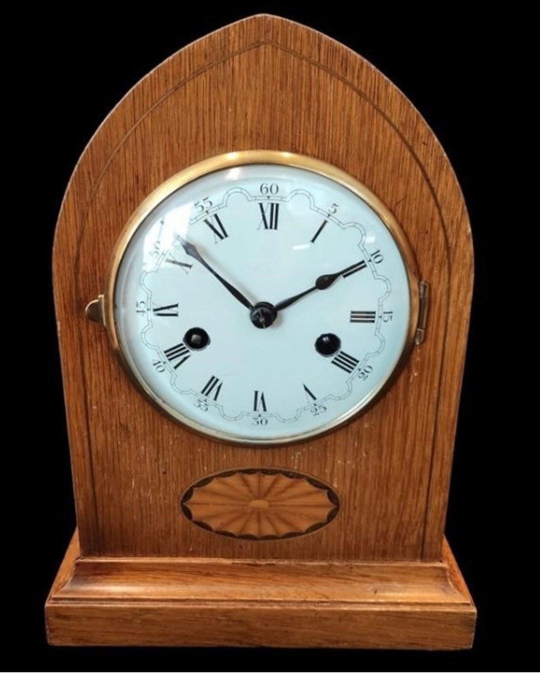 Lancet Style Mantle Clock With Gustav Barker P18 Clockwork. Good ...