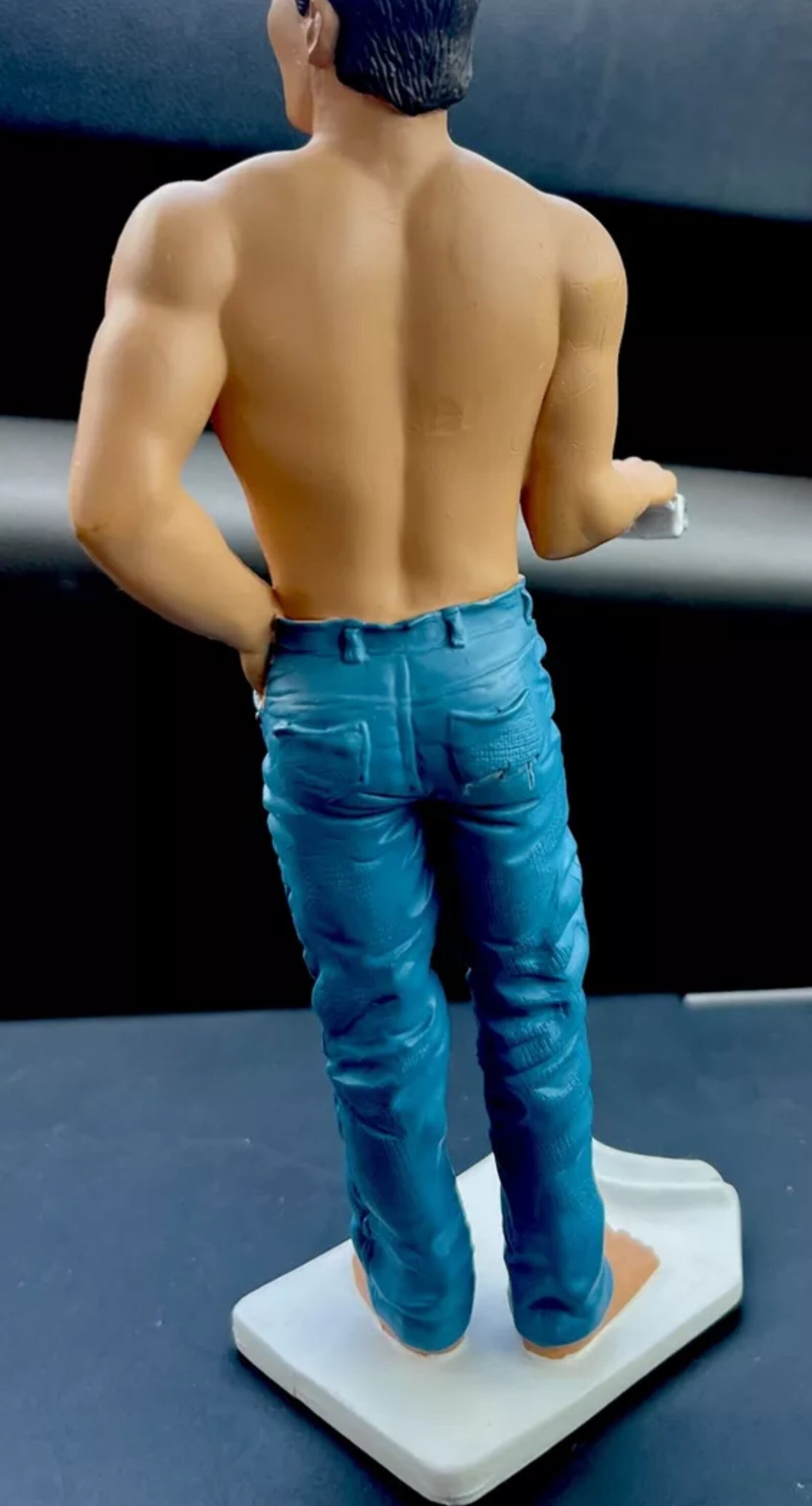 Bottoms up R. Demars Ganz Soda Beer Can Holders Shirtless Guy Vintage ...