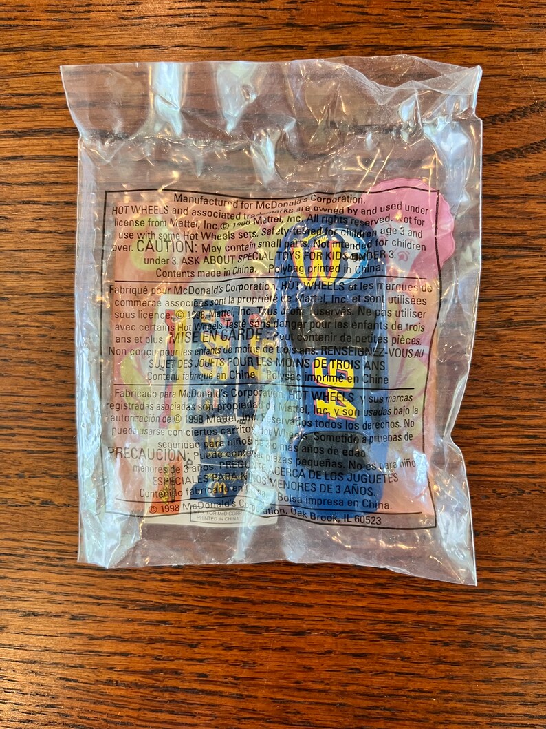 Mcdonalds NASCAR Hot Wheels 94 Mac Tonight Toy Car - Etsy