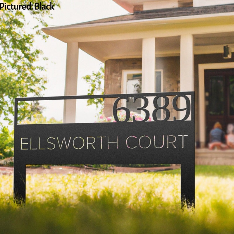 Address Sign for Yard - Etsy