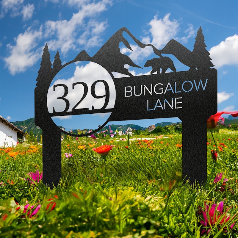 Yard Address Sign - Etsy