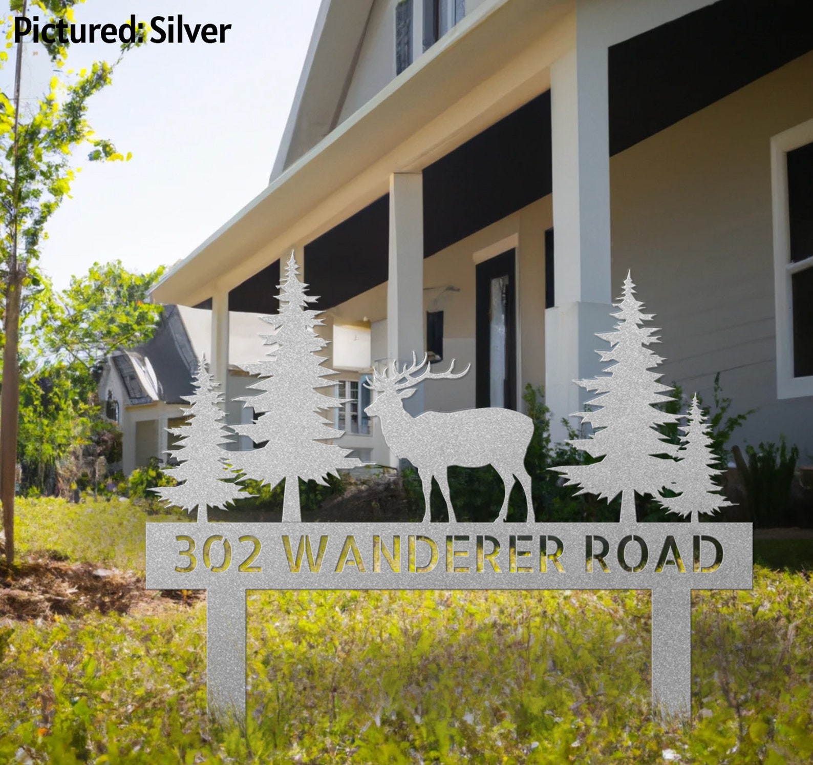 Personalized Address Sign for Door Custom Outdoor Metal Street Number ...