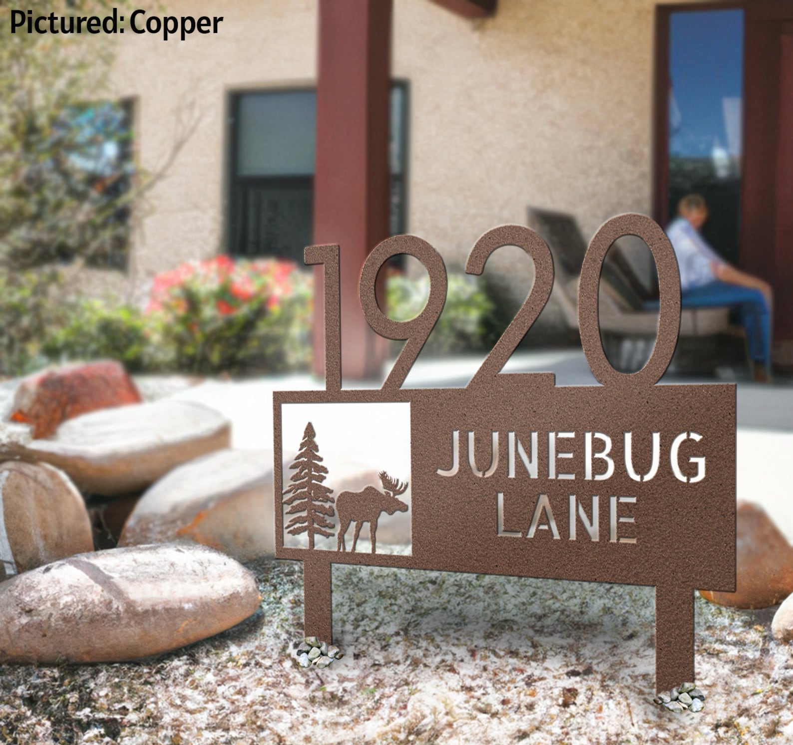 Personalized Metal Door Sign With Address or Family Name Custom Street ...
