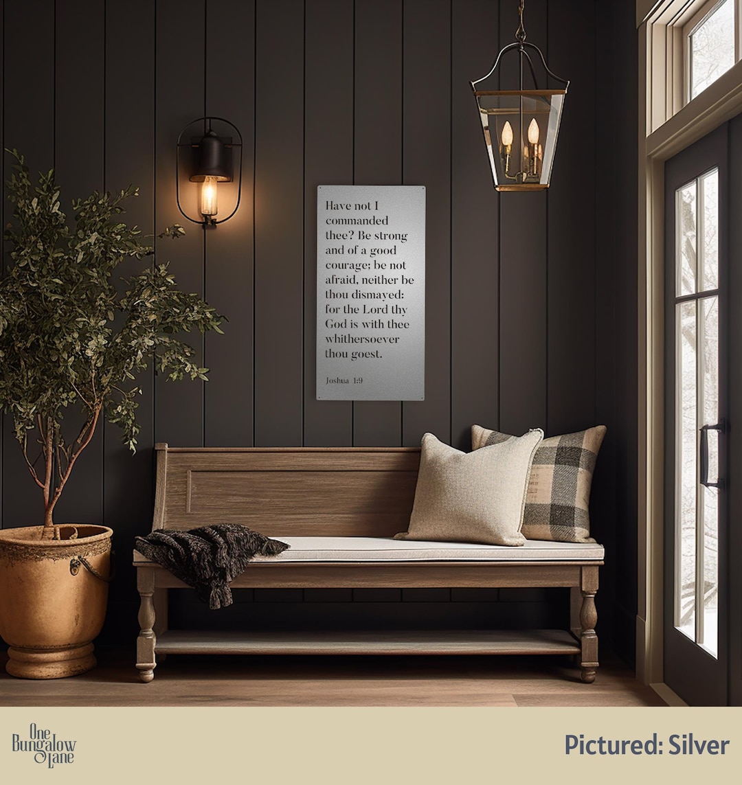 Custom Bible Verse Metal Wall Art: Christian Home Decor Gift - Etsy