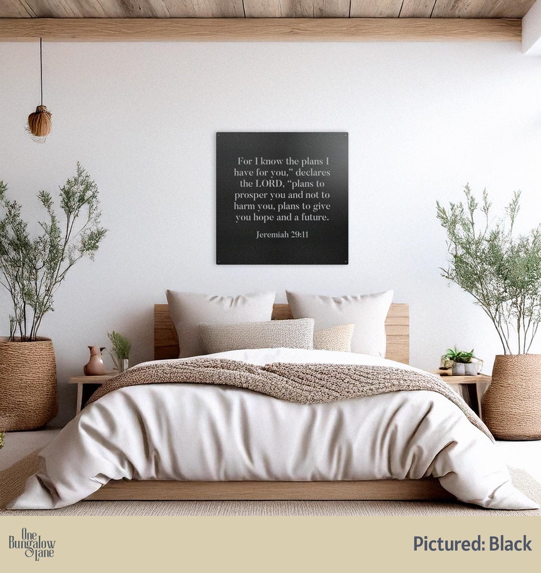 Personalized Bible Verse Metal Wall Art: Christian Home Decor - Etsy