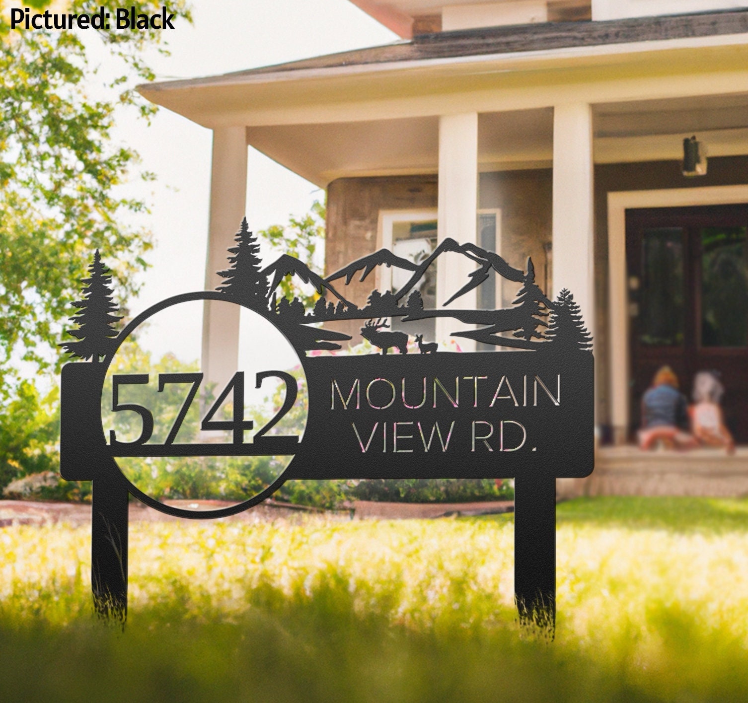 Custom Metal Address Sign for Outdoor Street Number Sign for - Etsy