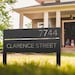 Minimalist Metal Street Address Sign Custom Street Number Signs for ...