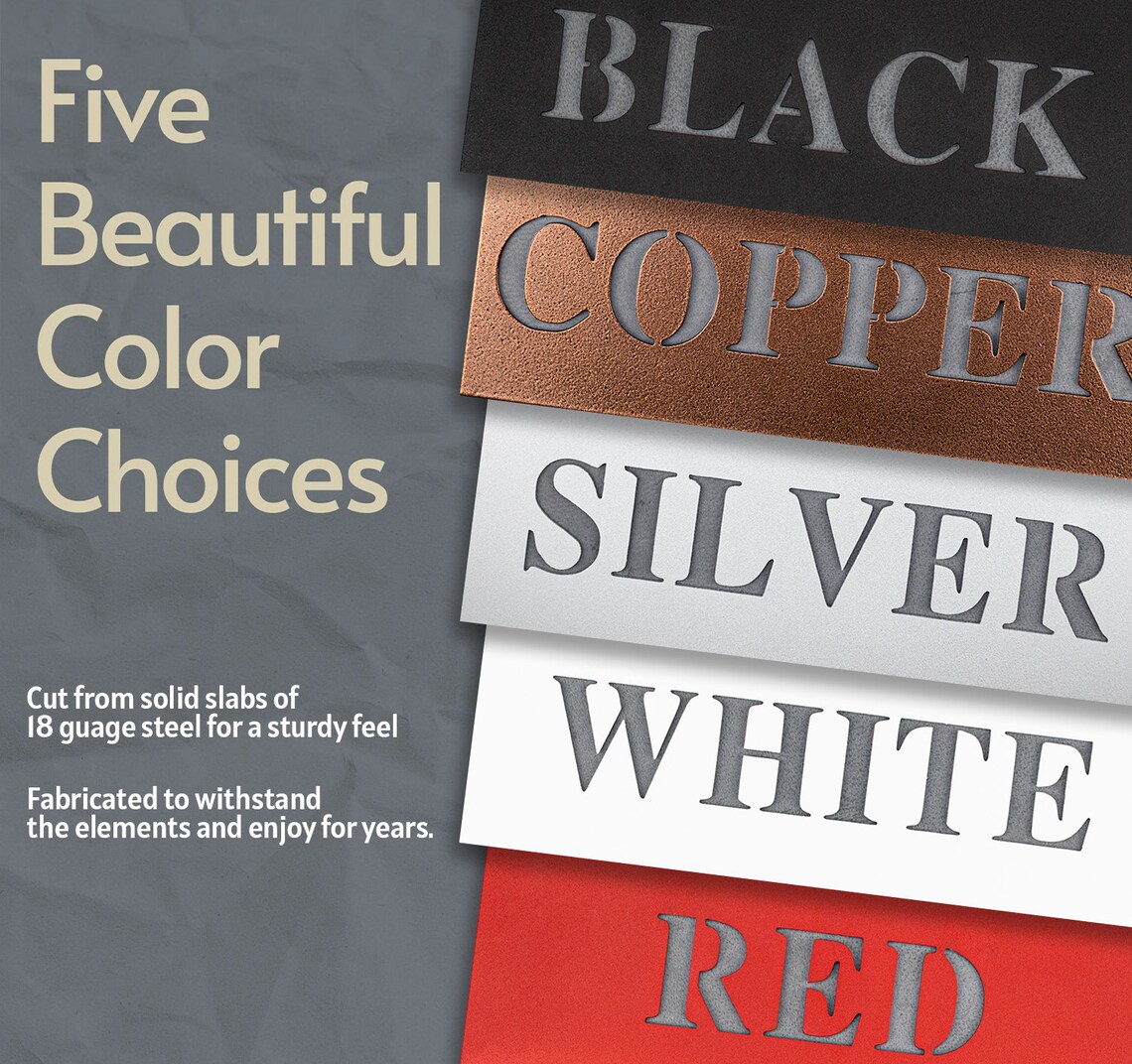 Metal Address Sign for Rock Driveway Street Number Sign Custom - Etsy