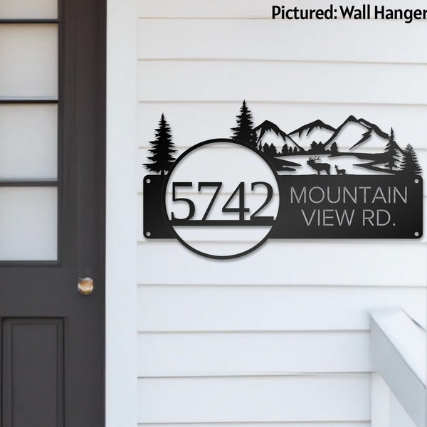 Rustic Metal Address Sign - Etsy