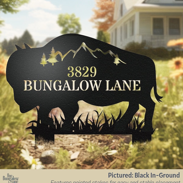 Metal Bison Sign - Etsy