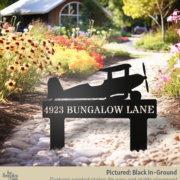 Biplane Metal Decor - Etsy