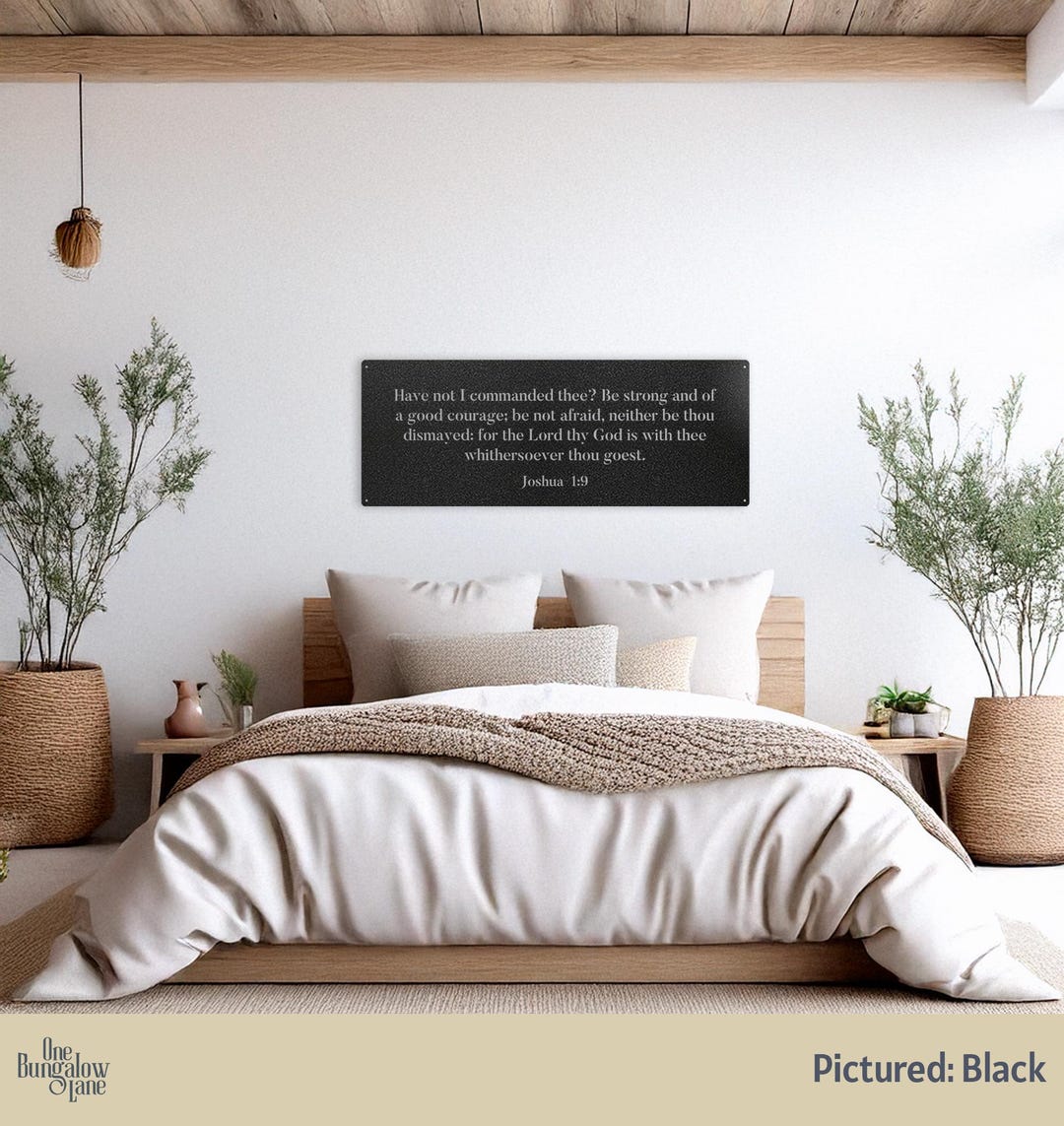 Metal Bible Verse Sign Scripture Wall Art Christian Wall Decor ...