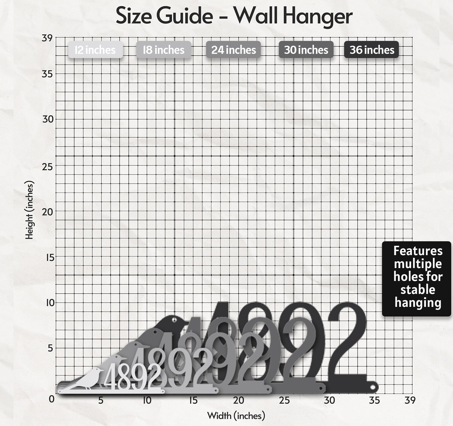 Bird Address Sign for Front Yard Door Metal Street Number Address Signs ...