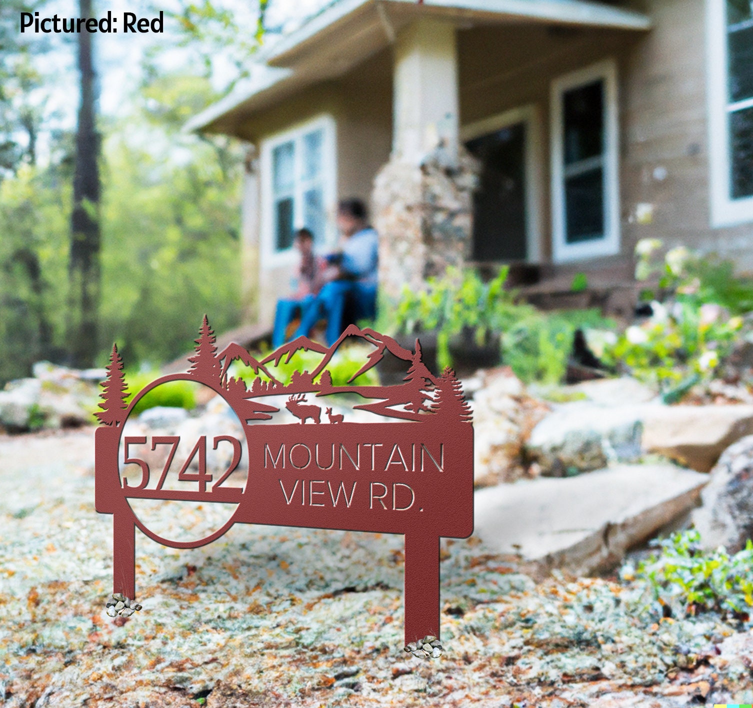 Custom Metal Address Sign for Outdoor Street Number Sign for - Etsy