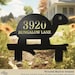 Box Turtle Shaped Address Sign for Driveway Beach House Number Sign ...