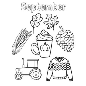 Seasonal Splendor: 12-month Coloring Book Adventure Digital Download ...