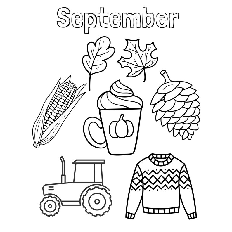 Seasonal Splendor: 12-month Coloring Book Adventure Digital Download ...