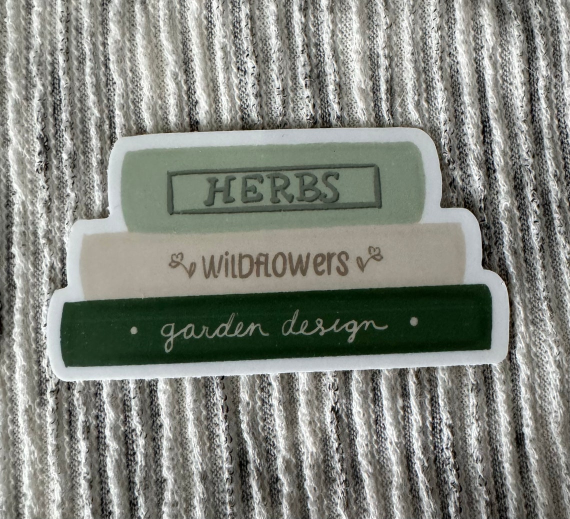 Cute Book Stack Sticker | Waterproof Vinyl Sticker - Etsy