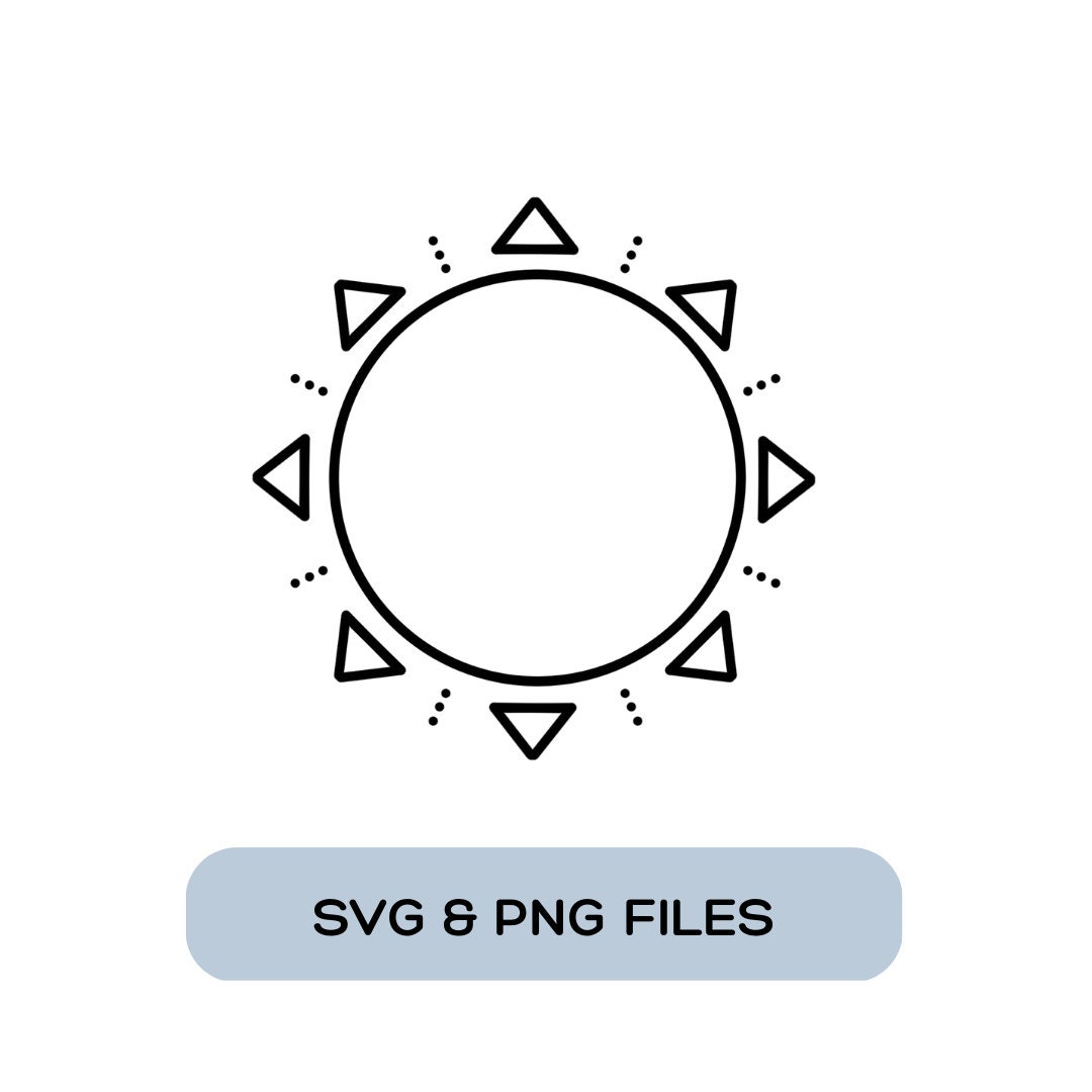 Geometric Sun SVG | Digital Cut File for T-shirts (PNG Download - Etsy