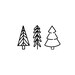 Cute Trees Digital Download | Cute, Simple Tree Cut File | Tree SVG ...