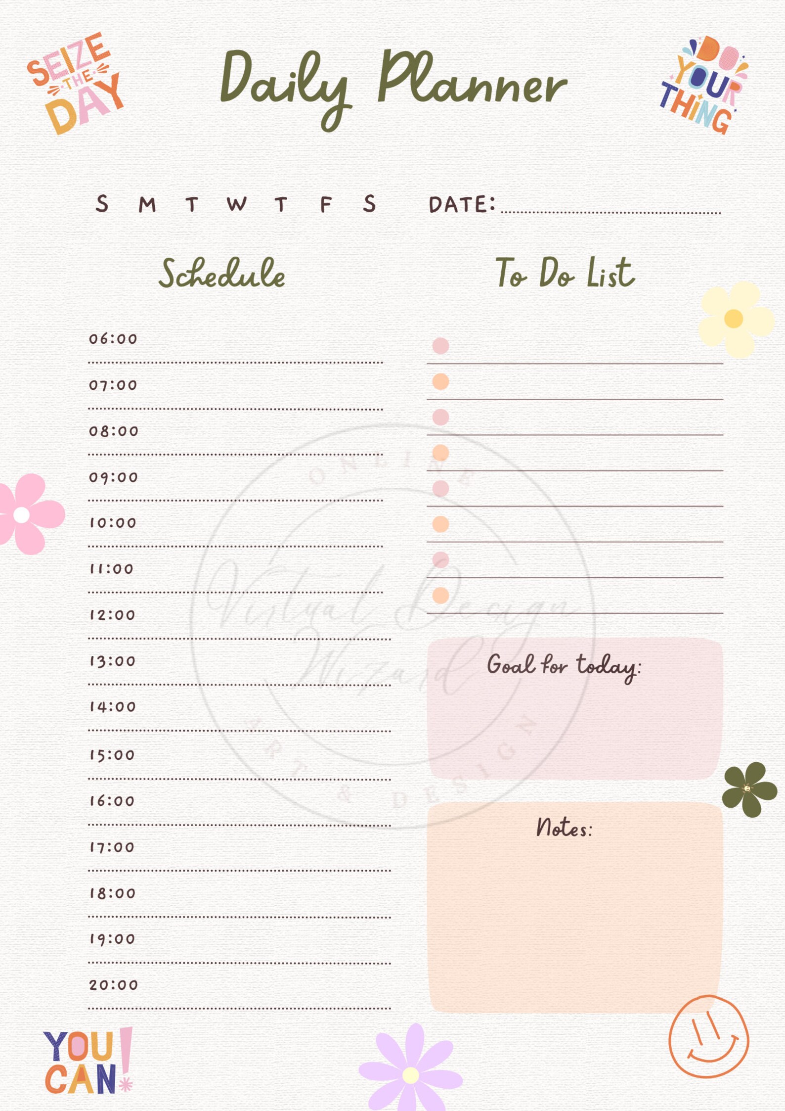 PRINTABLE Planner Set / Daily Planner / Weekly Planner / To-do List ...