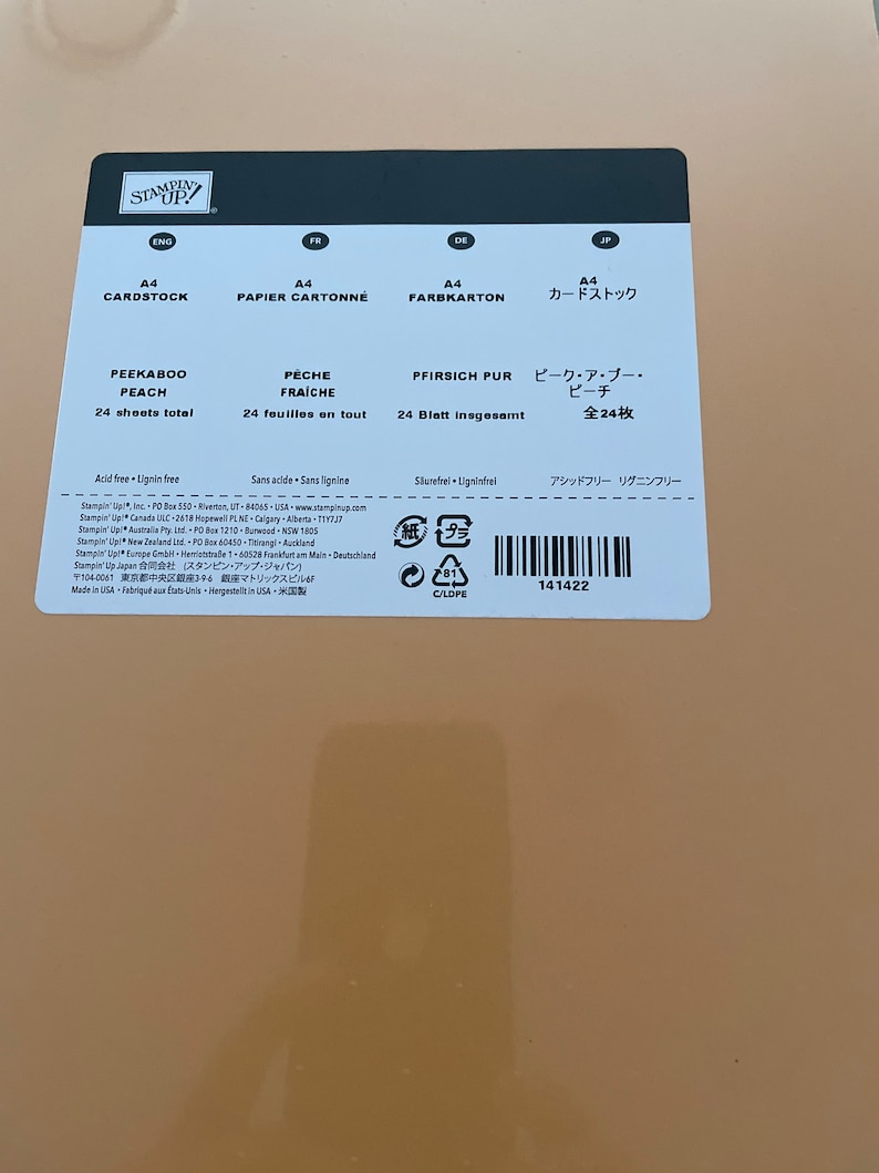 Stampin up Cardstock A4size Cardmaking/colour Cardstock/card - Etsy ...