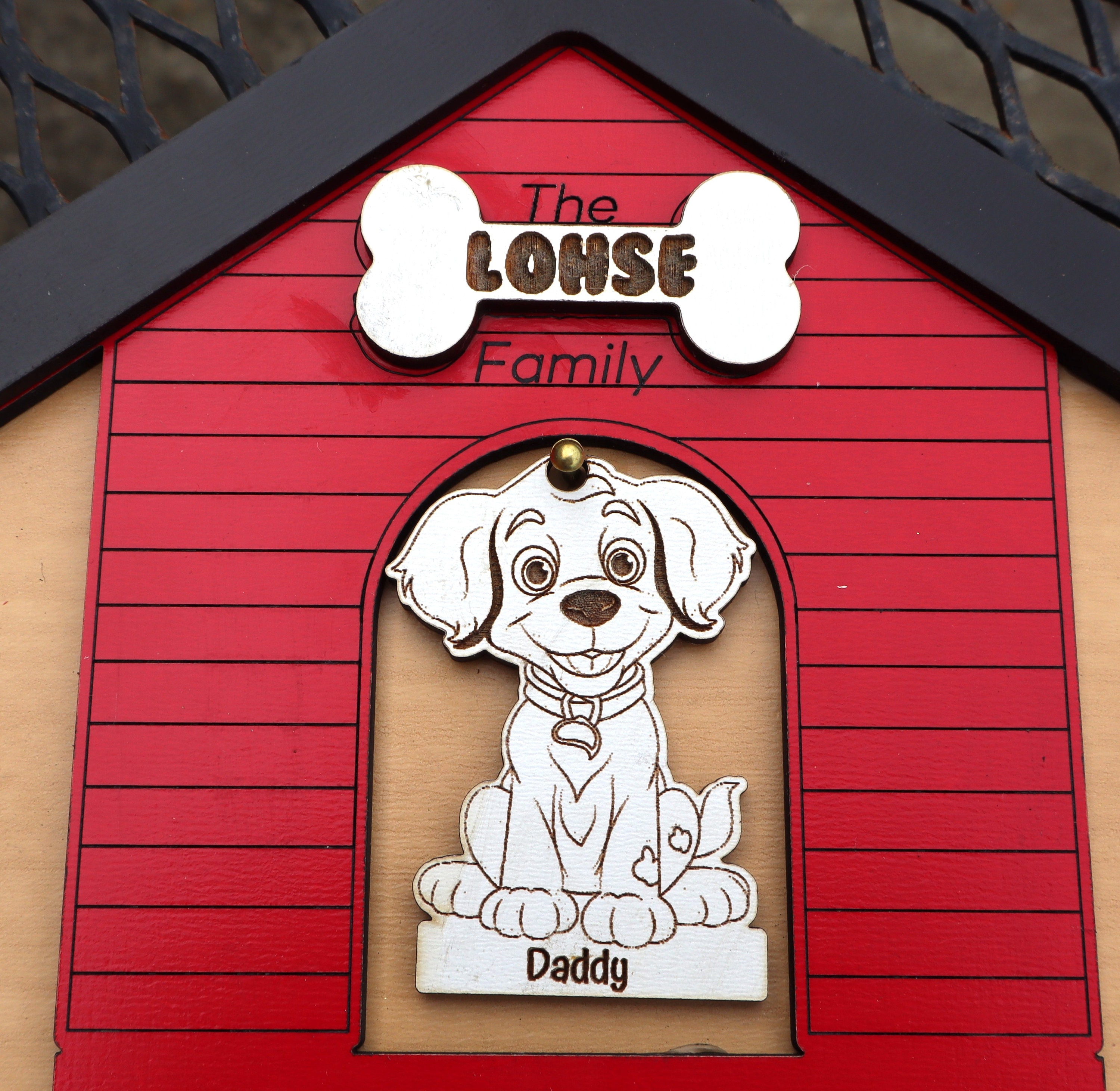 Personalized Family Dog House Plaque *behavior Helper*custom*retro ...