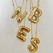 Custom Chunky Balloon Bubble Letter Initial Letter Pendant - Etsy