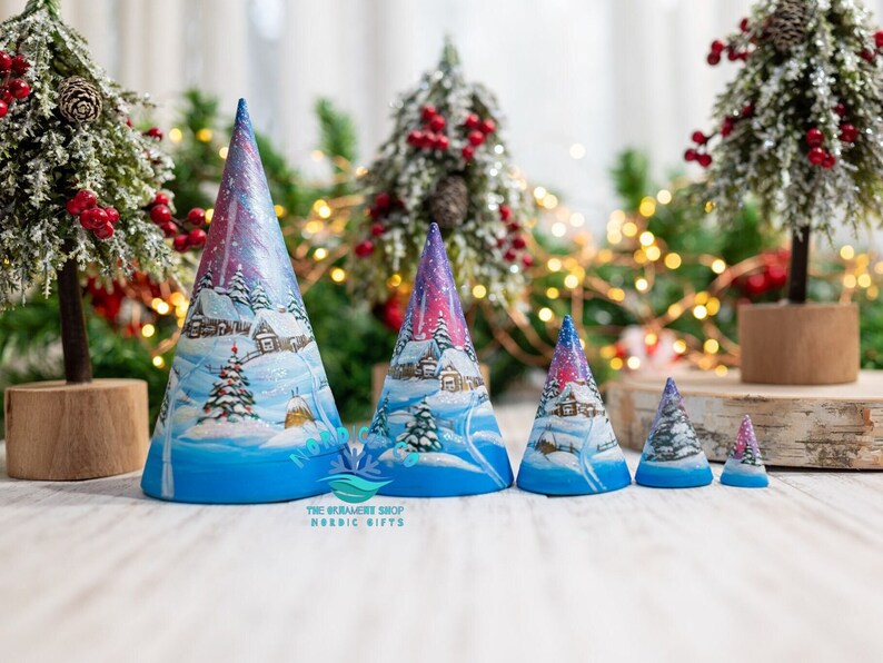Nesting Cone , Stacking Cone , Nesting Doll , Winter Wonderland ...