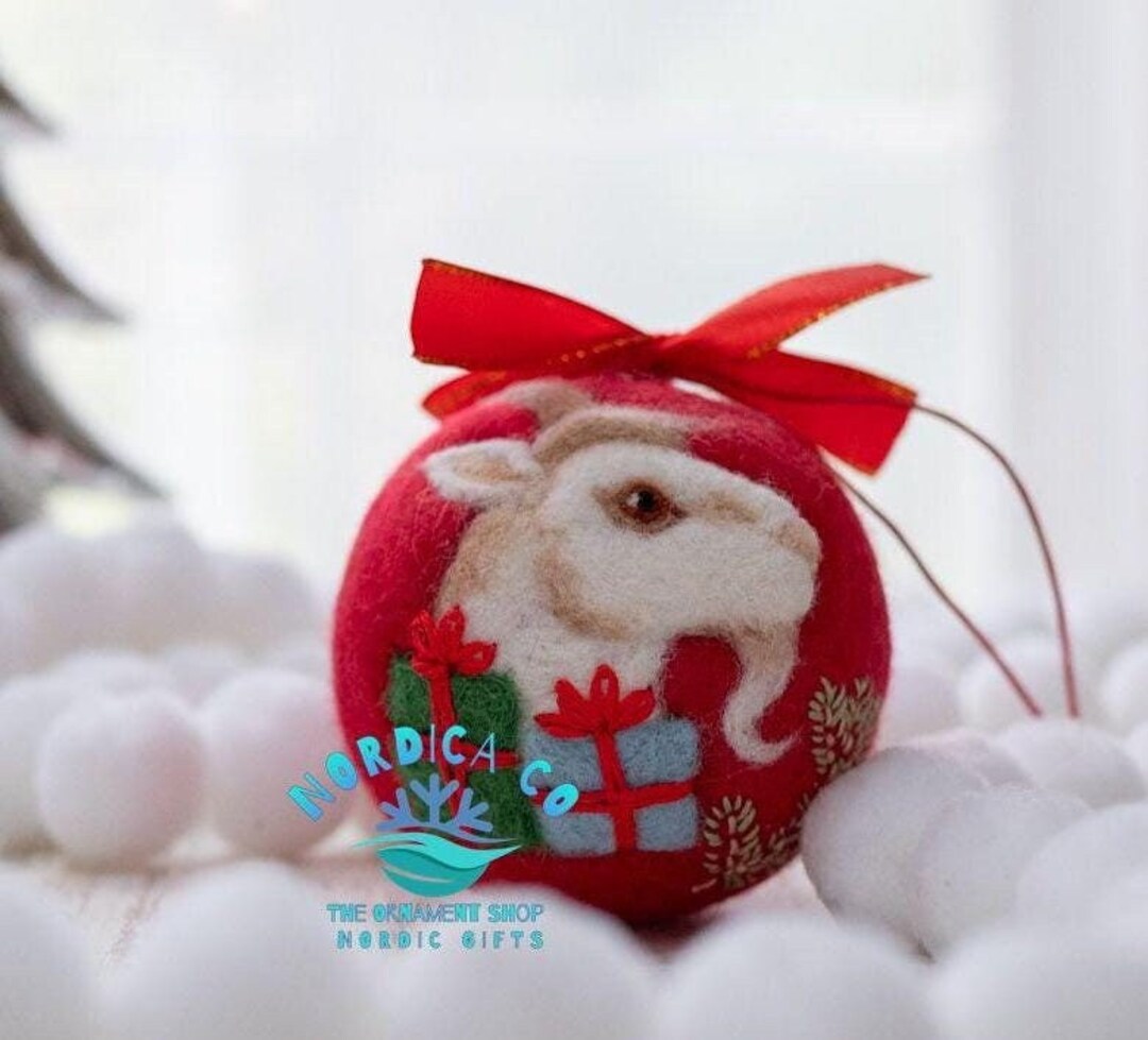 Handmade Felt Yule Goat Ornament: Scandinavian Christmas Decor - Etsy