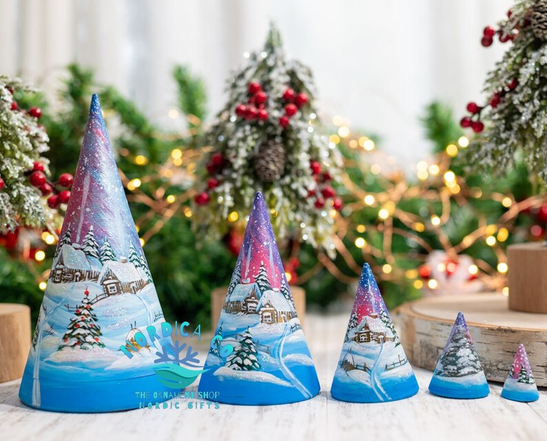 Nesting Cone , Stacking Cone , Nesting Doll , Winter Wonderland ...