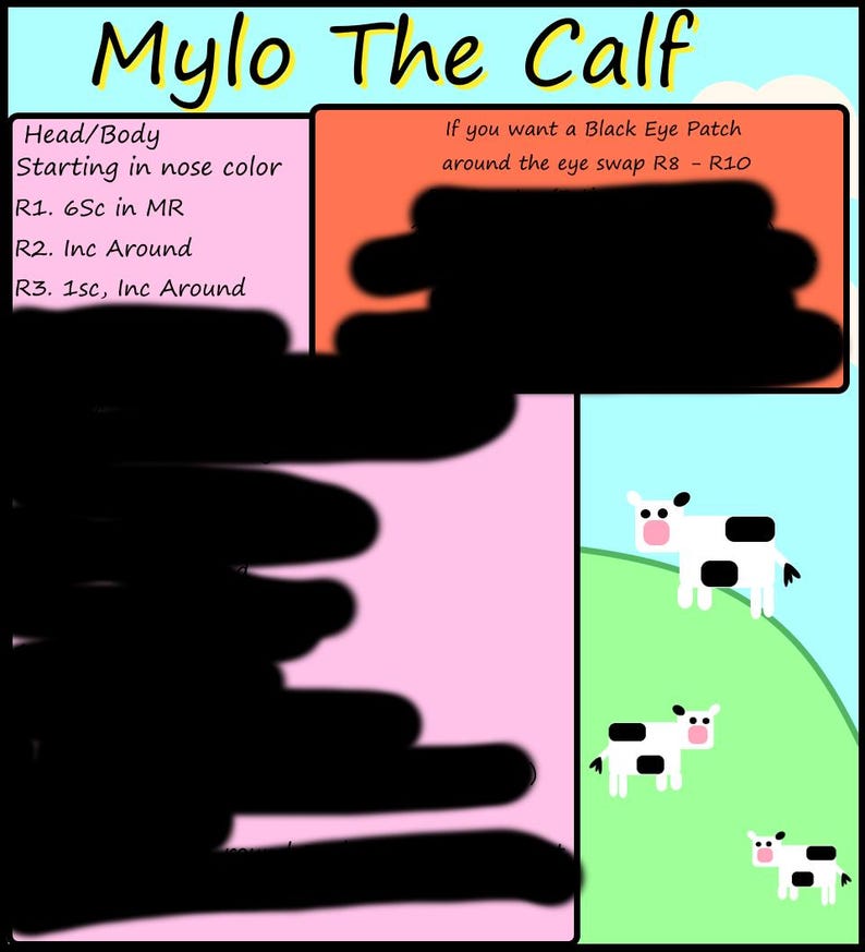 Mylo the Calf (NO SEW) Crochet Pattern! - Etsy