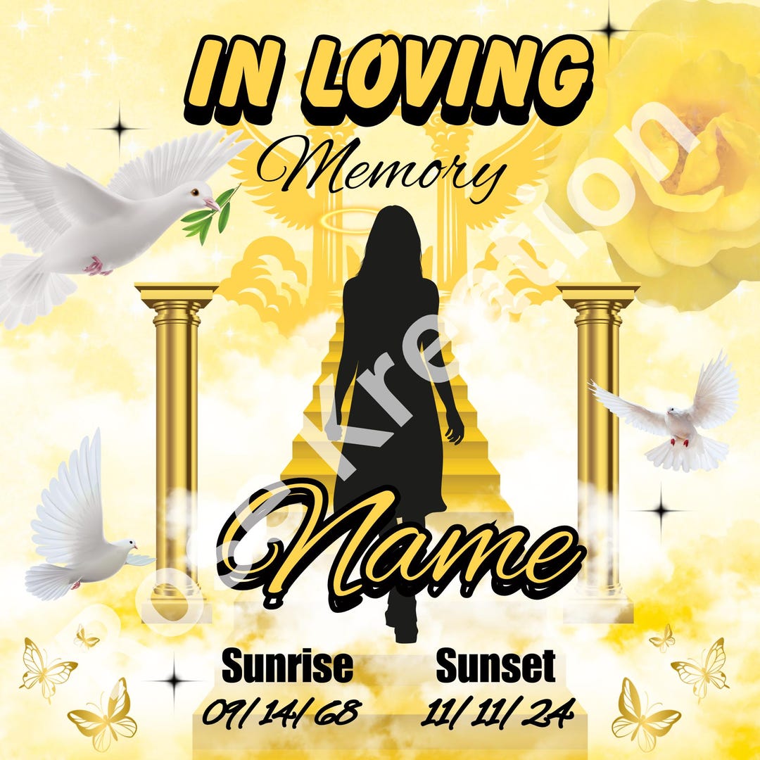 Yellow Memorial - Etsy