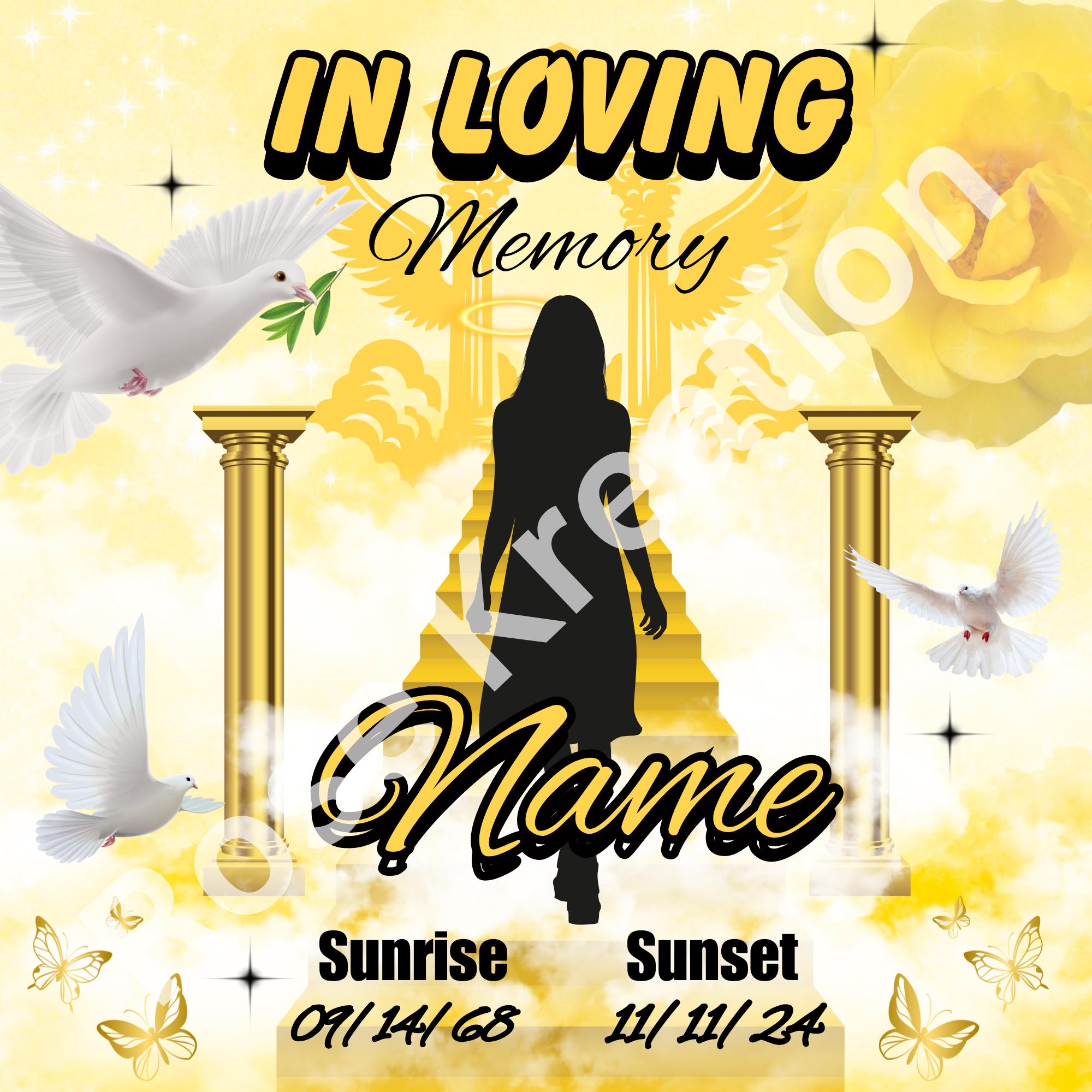 Yellow Memorial - Etsy